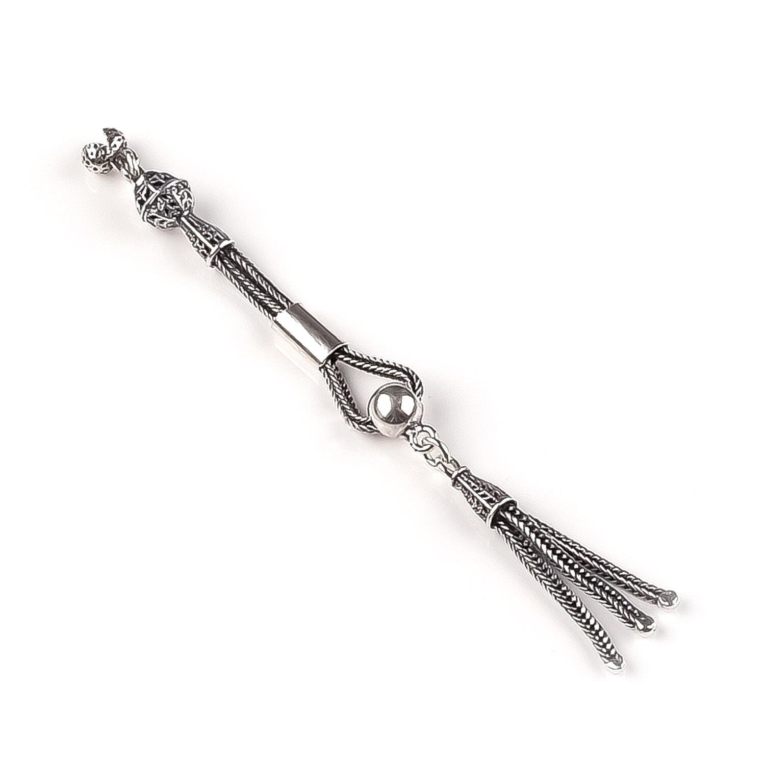 Özel Tasarım 925 Ayar Gümüş Tesbih Püskülü