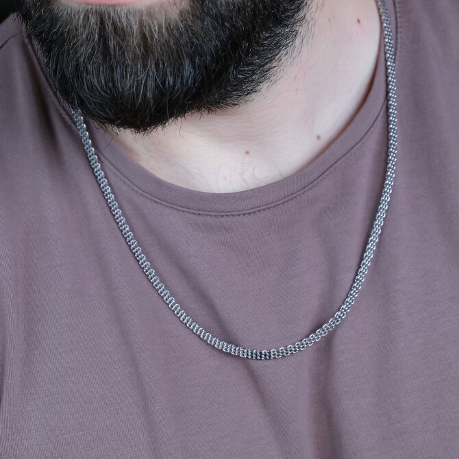 Silver Rap Model 316L Çelik Kolye